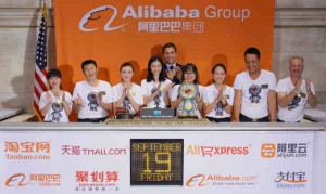 Alibaba Celebrates First Day of Trading on the NY Stock Exchange