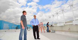 Intel Headquarters Building Topped with Wind Turbines